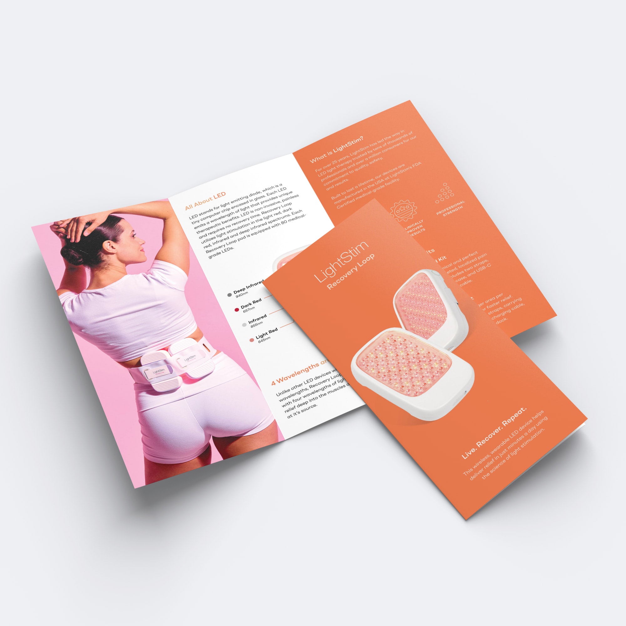 LightStim Recovery Loop Trifold Brochures – LightStim+ Professional